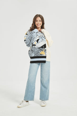 Half Knitted Starry Night sweater – Galartsy