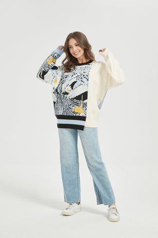 Half Knitted Starry Night sweater – Galartsy