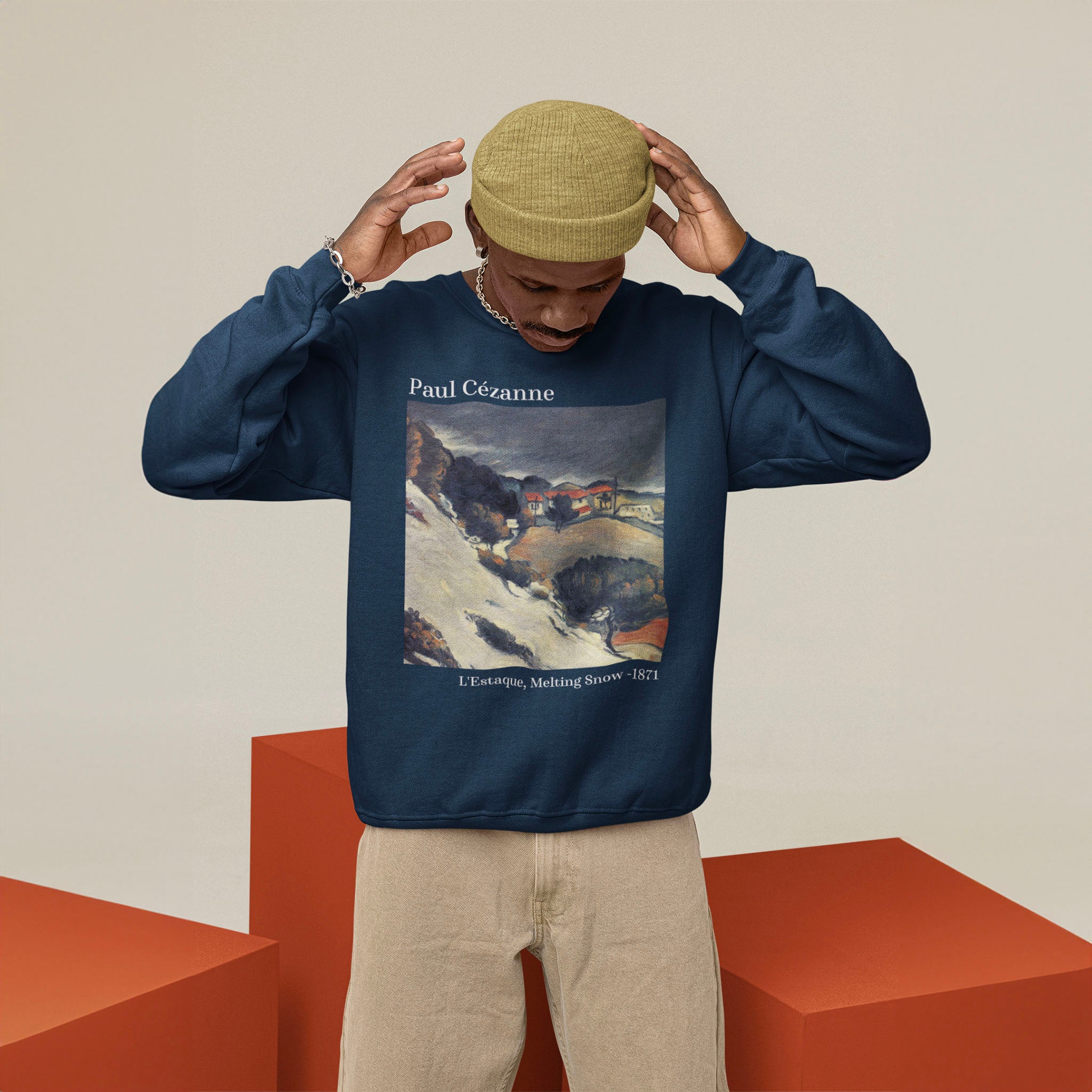 Paul Cézanne L'Estaque, Melting Snow Sweatshirt – Galartsy