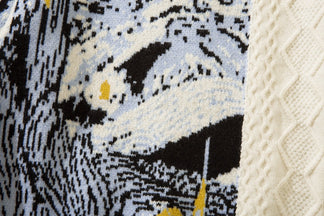 Half Knitted Starry Night sweater – Galartsy