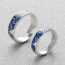 Van Gogh The Starry Night Couple Rings – Galartsy