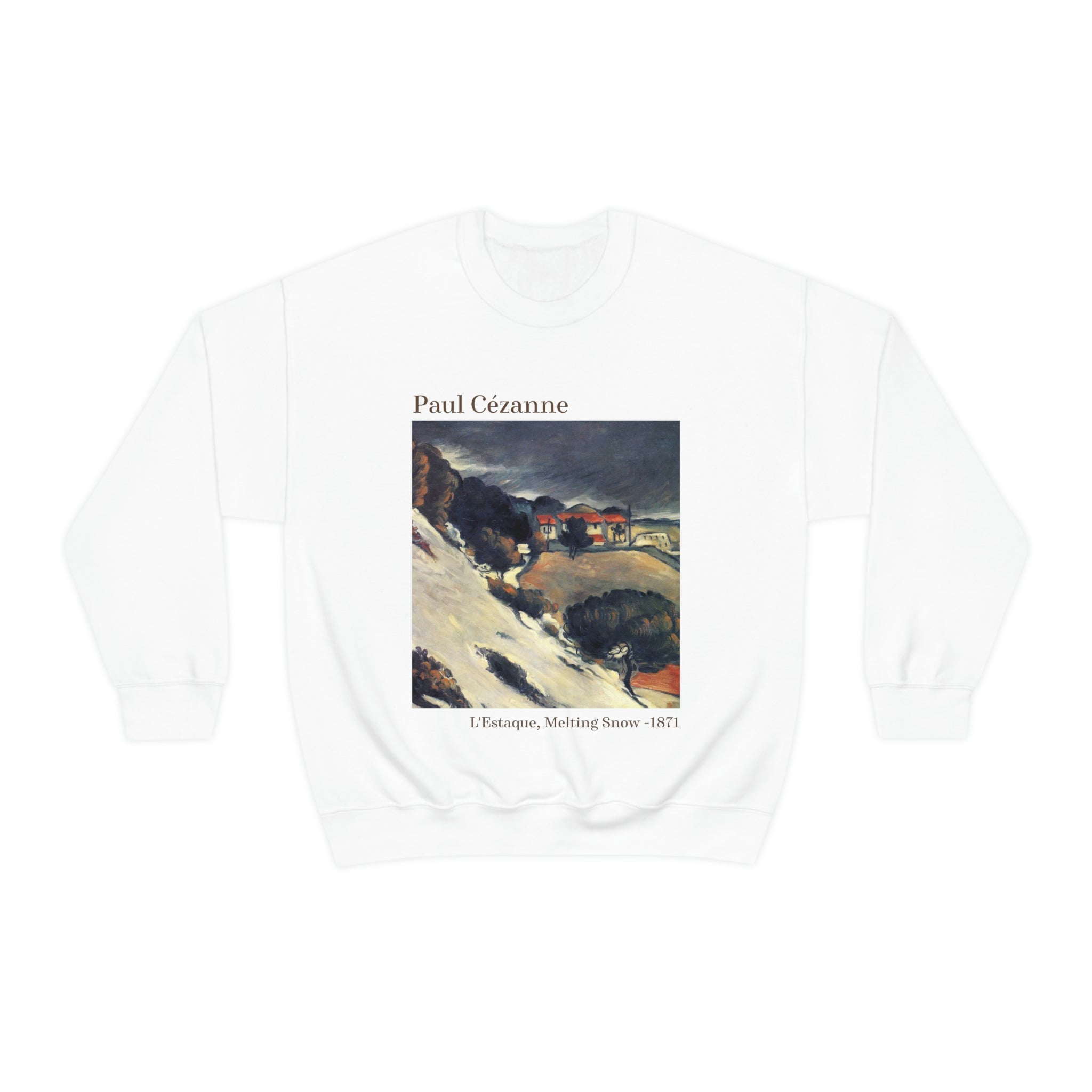 Paul Cézanne L'Estaque, Melting Snow Sweatshirt – Galartsy