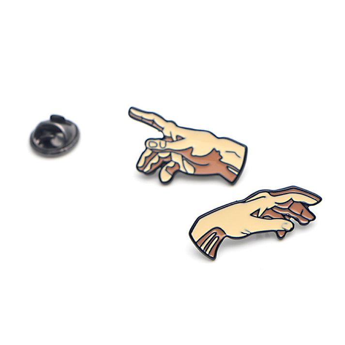 The Creation of Adam Enamel pin – Galartsy