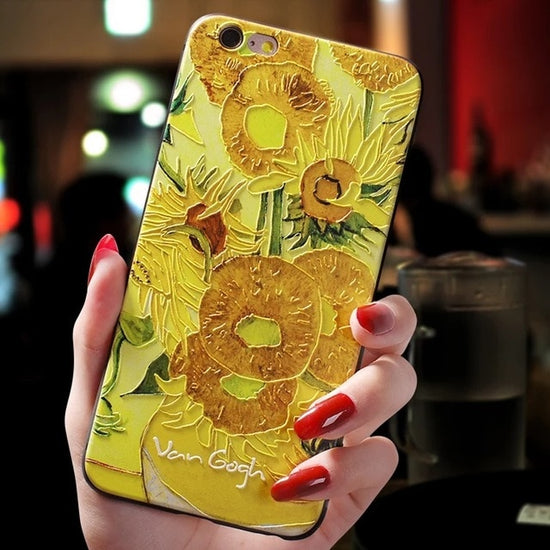 Van gogh embossed iPhone cases – Galartsy
