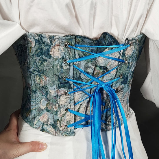 Vintage impressionist floral Underbust Corset – Galartsy