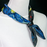 The starry night silk scarf – Galartsy